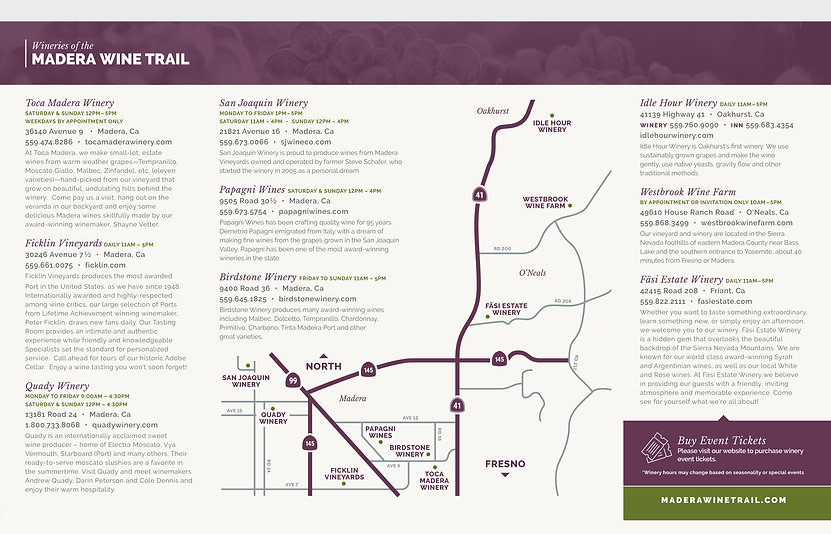 WINE TRAIL MAP | Madera Wine Trail
